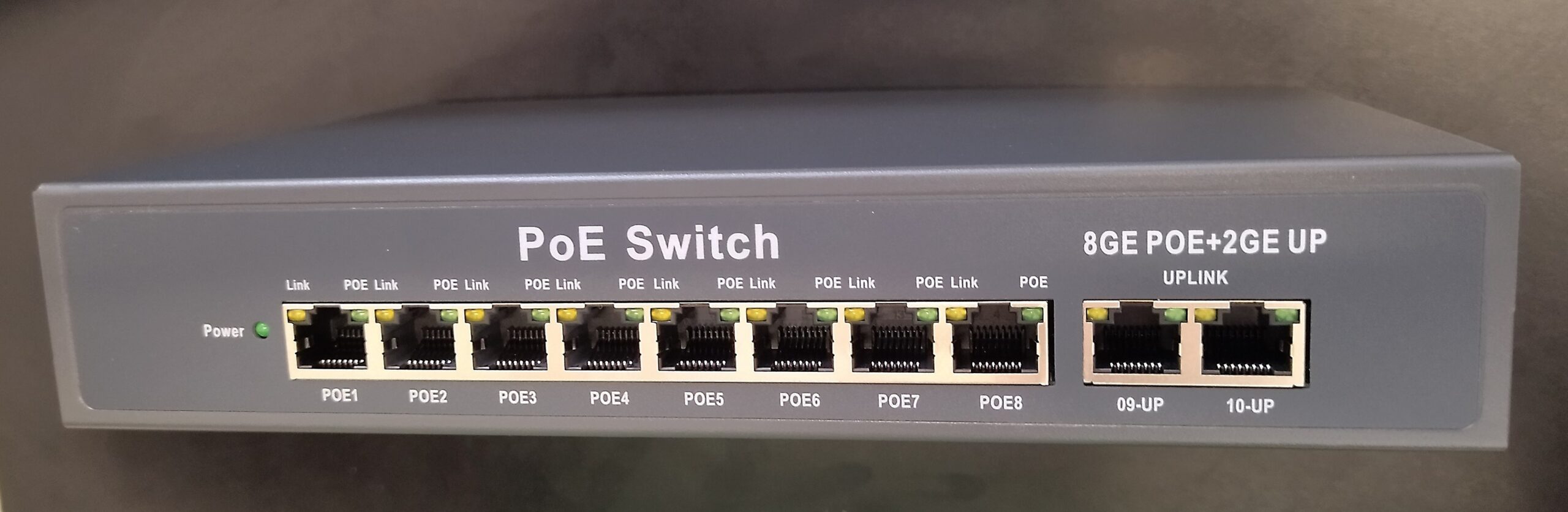 Switch POE 8+2 GIGABIT - Cable S.R.L. - dealer autorizat CORNING